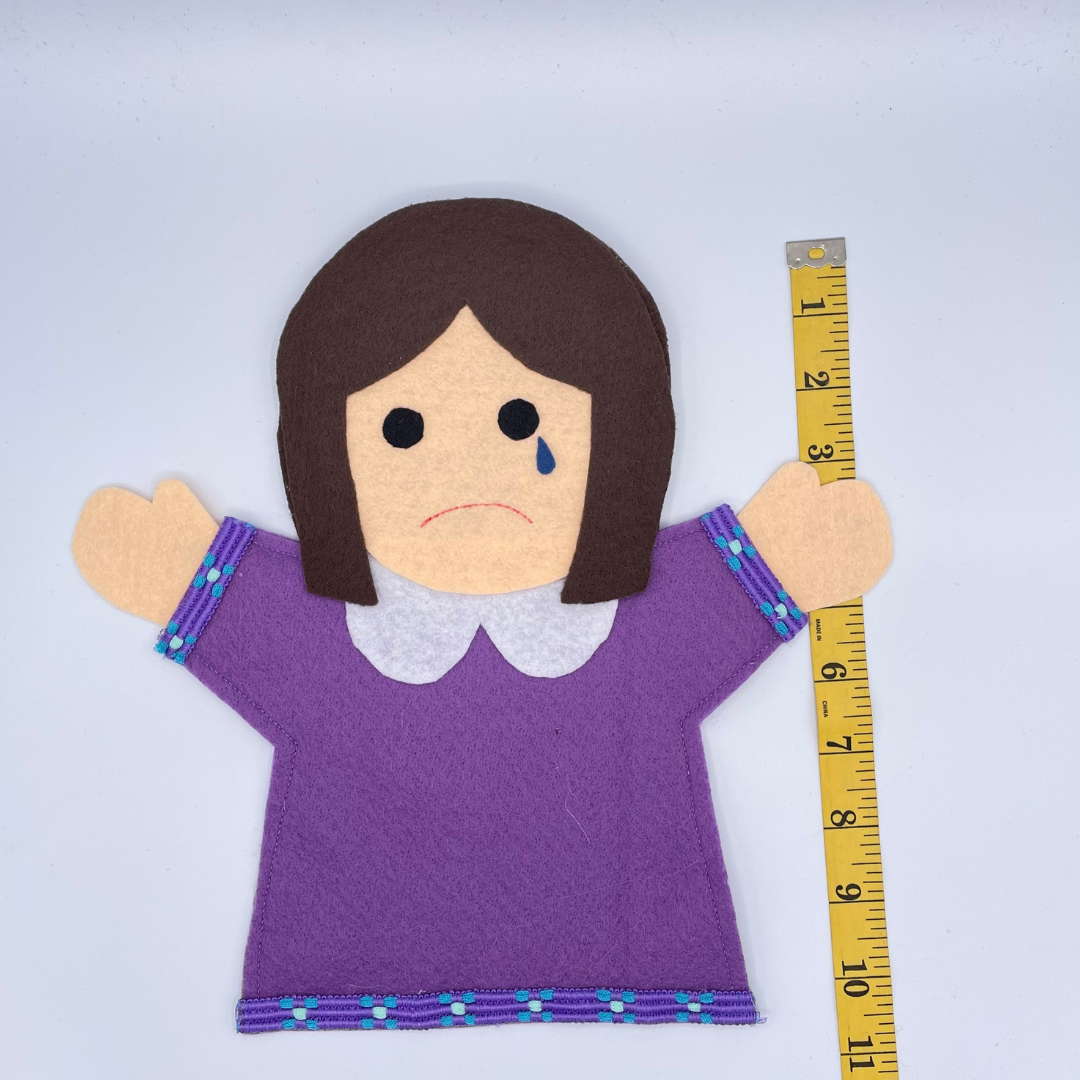 Happy Face, Sad Face Reversible Girl Hand Puppet Pattern | Teaching in ...
